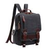 Canvas small size back pack Black – Splurg'd Studio