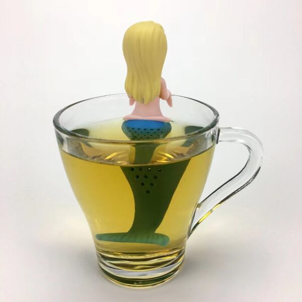 Mermaid shaped silicone tea steeper in funny shape – gag gift ...