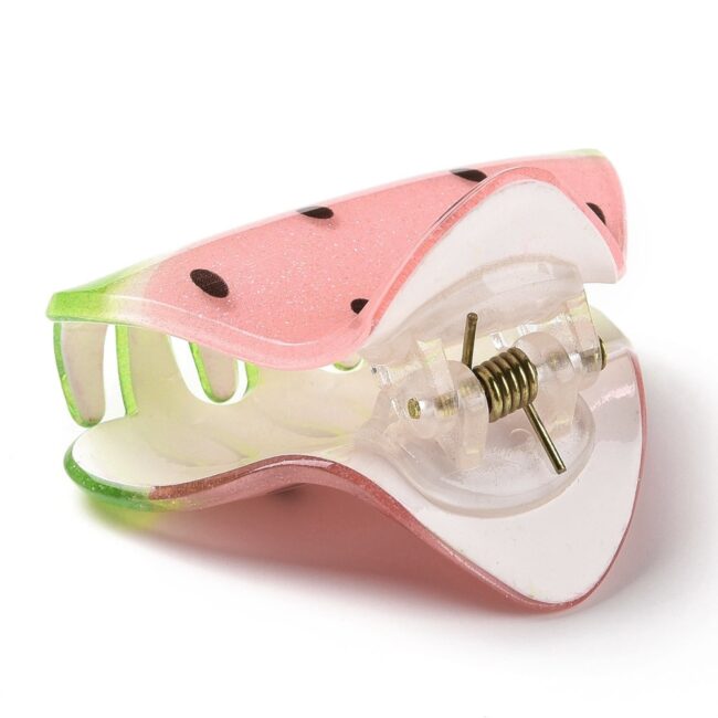 Watermelon Shaped Acrylic Claw Hair Clip – Splurg'd Studio